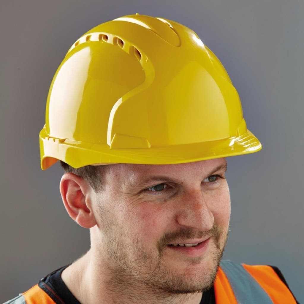 Casca de protectie pentru santier, rezistenta la soc la pretul de 24,90 ...